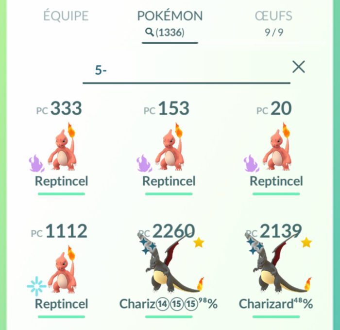 [GUIDE] Les filtres de recherche dans Pokémon Go
